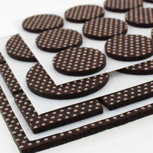 Assorted Of 106 x Non Slip Furniture Self Adhesive Felt Pads